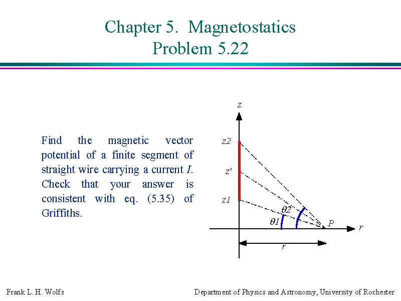 Chapter 5. Magnetostatics